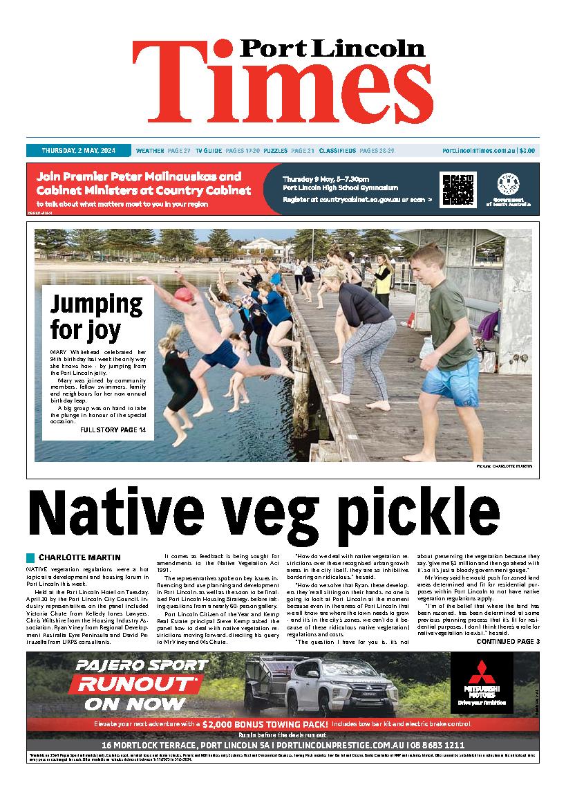Port Lincoln Times – 2nd May 2024 | Port Lincoln Times