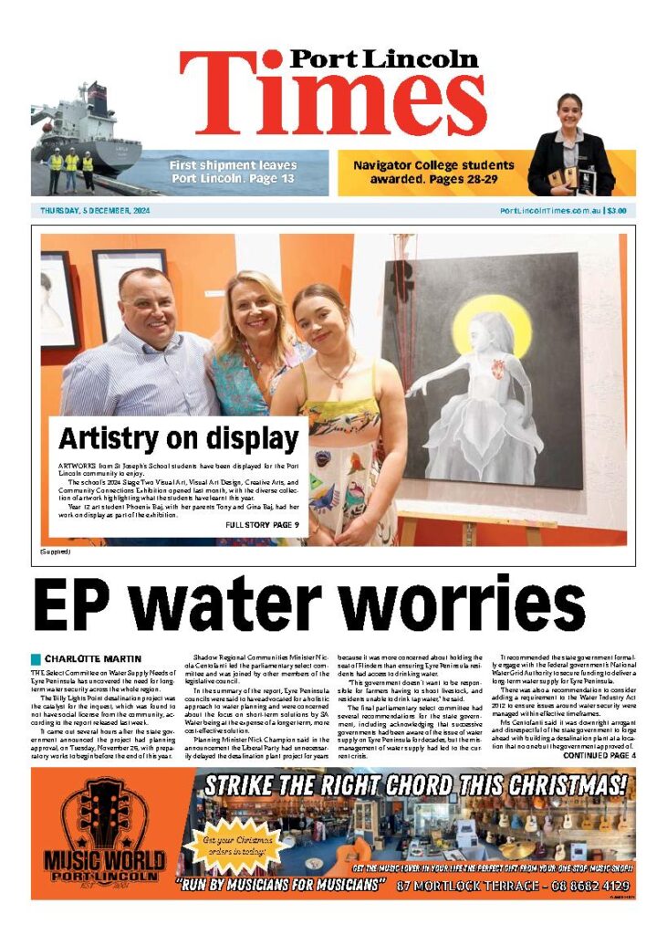 Port Lincoln Times – 5th December 2024 | Port Lincoln Times
