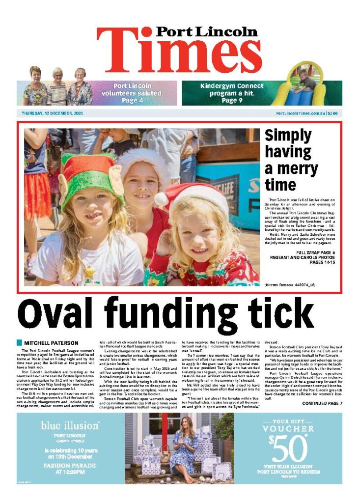 Port Lincoln Times – 12th December 2024 | Port Lincoln Times