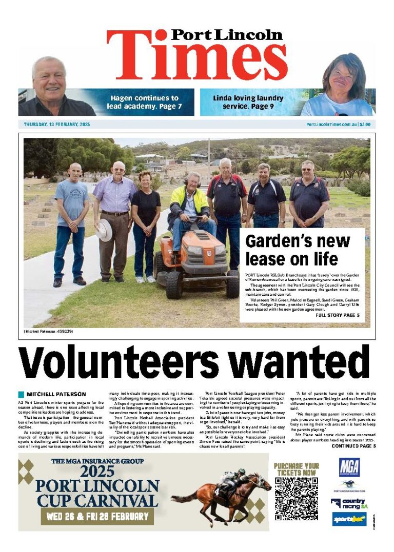 Port Lincoln Times – 13th February 2025 | Port Lincoln Times