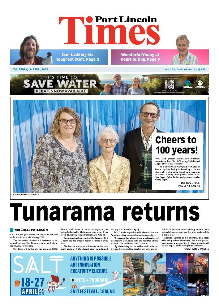 Port Lincoln Times – 10th April 2025 | Port Lincoln Times