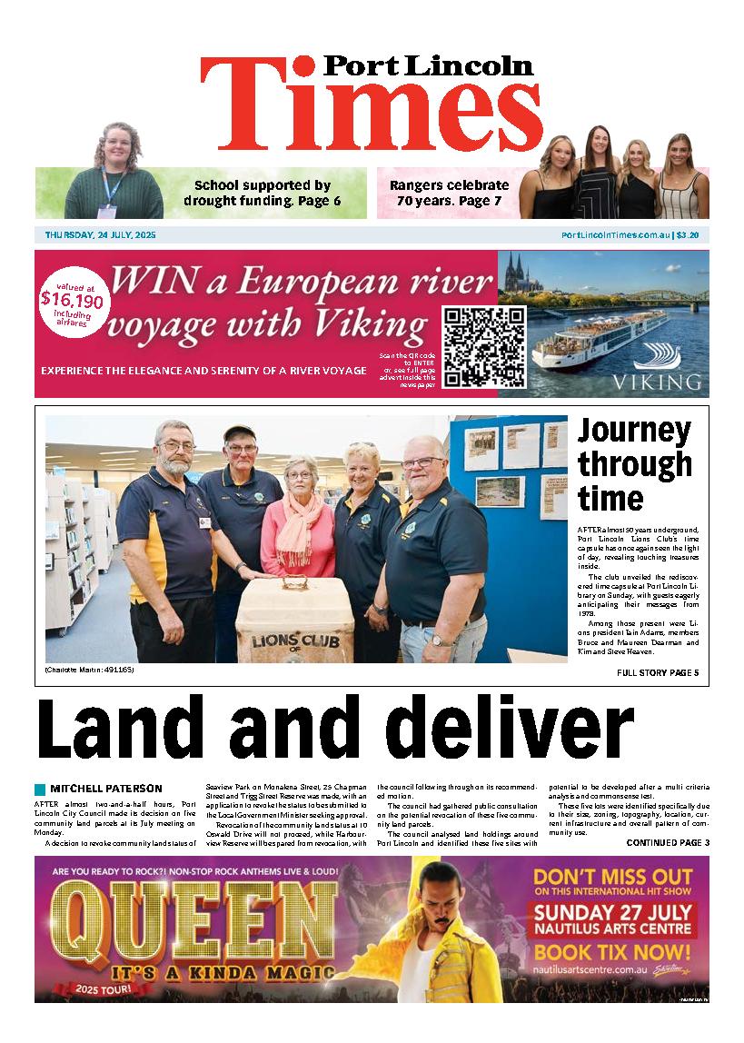 Port Lincoln Times – 24th July 2025 | Port Lincoln Times